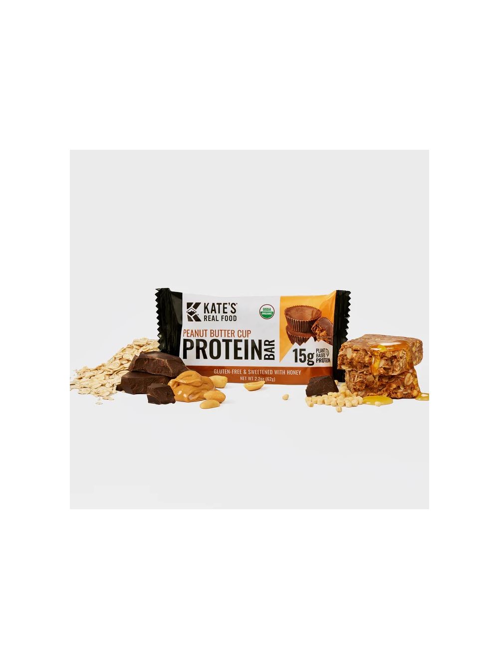 PROTEIN BAR, PNUT BUTTER CUP ORG Kate's 12/2.2oz Frankferd Farms