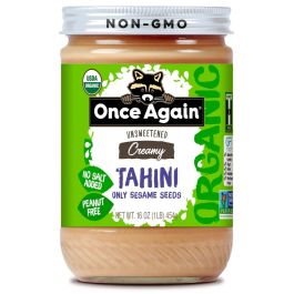 TAHINI, ORGANIC Once Again 6/16oz Frankferd Farms