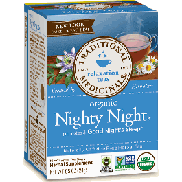 NIGHTY NIGHT TEA Traditional Med. 6/16bags Frankferd Farms
